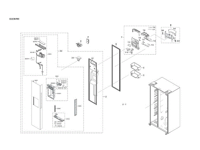 DA97-19010A Side-By-Side Refrigerator Ice Maker Assembly | Genuine ...