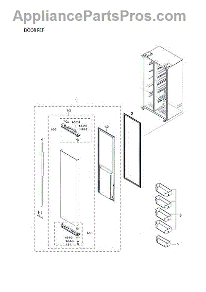 DA82-02807B Refrigerator Foam Insulation Assembly For Side-By-Side ...