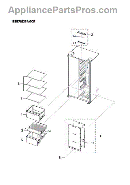 DA97-16362A Refrigerator Upper Shelf Assembly | Genuine Samsung OEM In ...