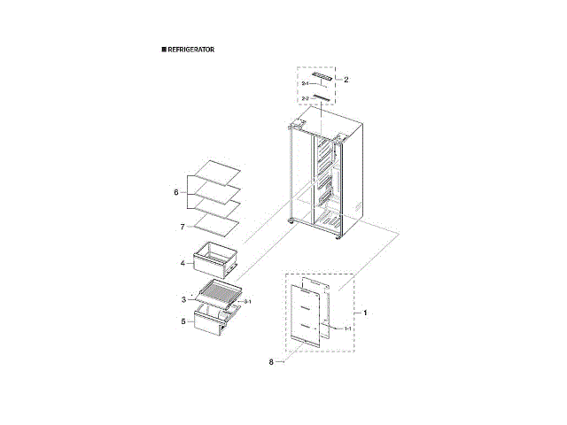 DA97-16362A Refrigerator Upper Shelf Assembly | Genuine Samsung OEM In ...