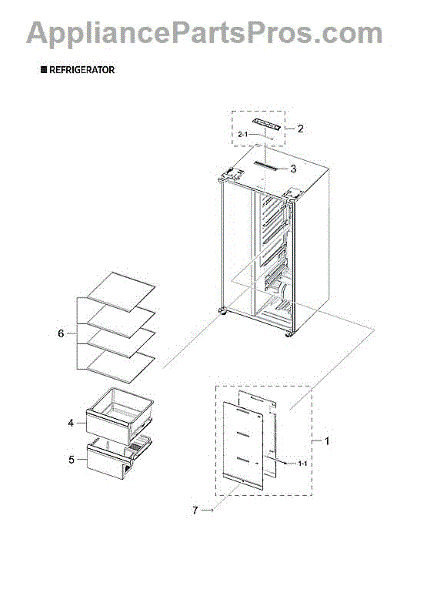 DA97-20647A Refrigerator Shelf Assembly For Side-By-Side Models ...