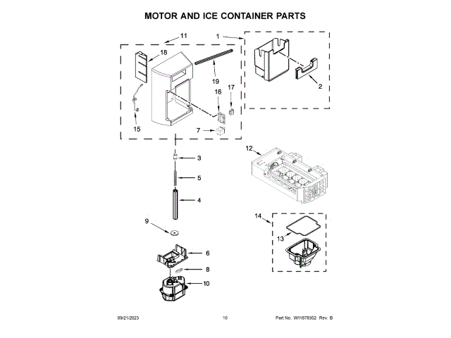 W10873791 Ice Maker Assembly | Genuine Whirlpool OEM In Stock