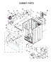Parts for Whirlpool WED8000DW4: Cabinet Parts - AppliancePartsPros.com