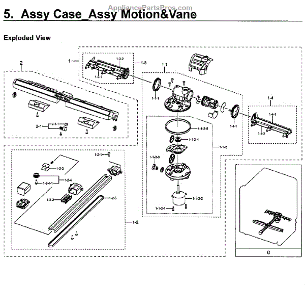 DD97-00484A Dishwasher Waterwall Spray Arm Assembly | Genuine Samsung ...