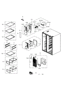 RS265TDRS/XAA-01 Samsung Refrigerator Parts & Free Repair Help ...