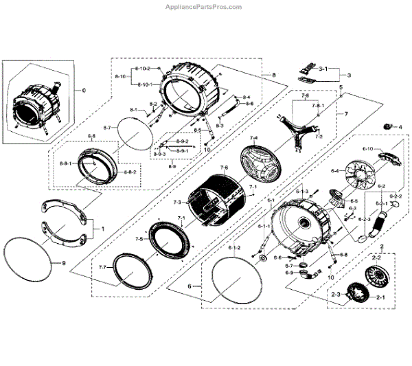 Samsung DC67-00561A Washer Weight Balancer (AP5966744 ...