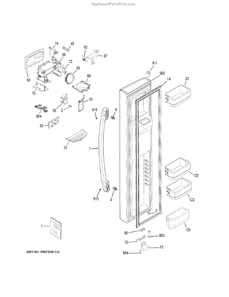 WR55X20459 Interface Dispenser Assembly | Genuine Ge OEM In Stock