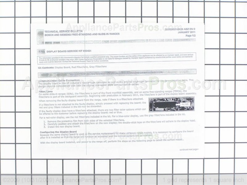 Bosch 00653424 Replacement Oven Control Board (AP5263087 ...