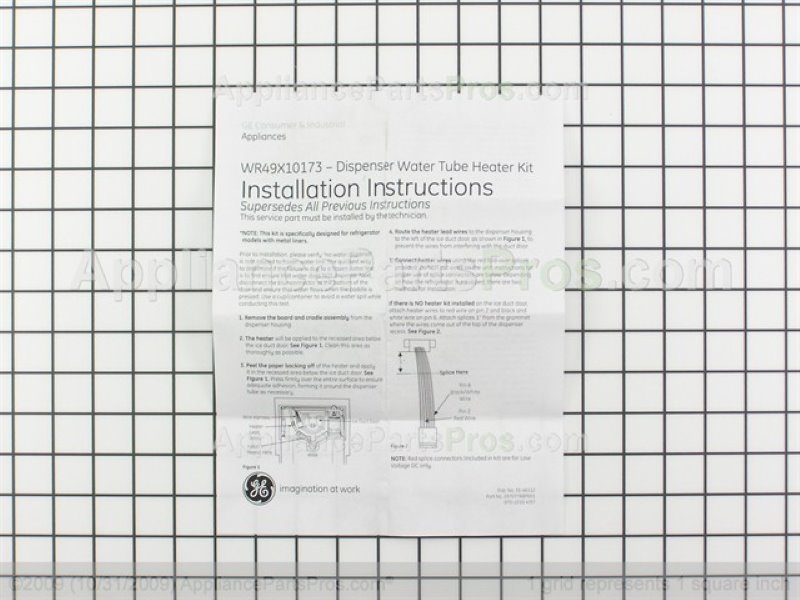 WR49X10173 Dispenser Water Tube Heater | Genuine Ge OEM In Stock