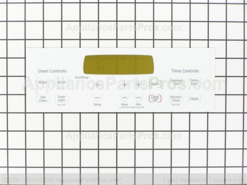 WB27T11231 Faceplate (Control Panel) | Genuine Ge OEM In Stock