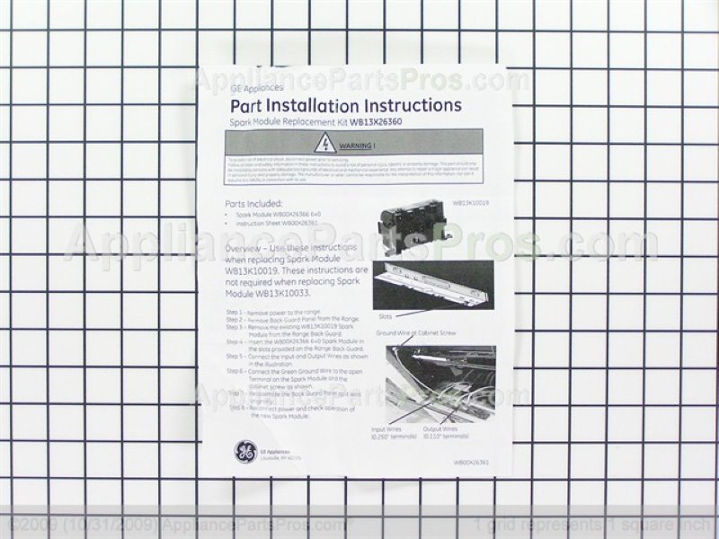 WB13X26360 Spark Module Kit | Genuine Ge OEM In Stock