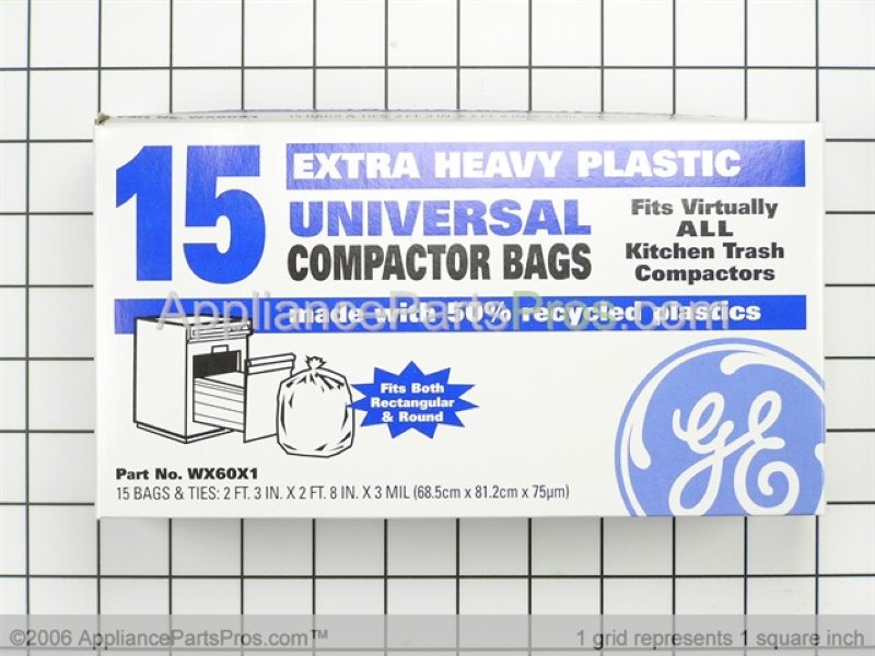 WX60X1 Trash Compactor Bags | Genuine Ge OEM In Stock