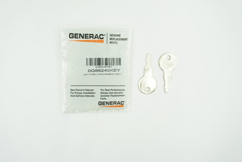 Generac 0G66240KEY Key for Lock 0G6624 (set) (AP6553497 ...