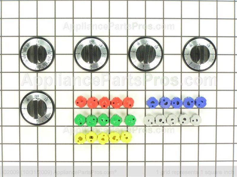 TJKN002 Knob Kit, Universal Elec | Genuine Pro OEM In Stock