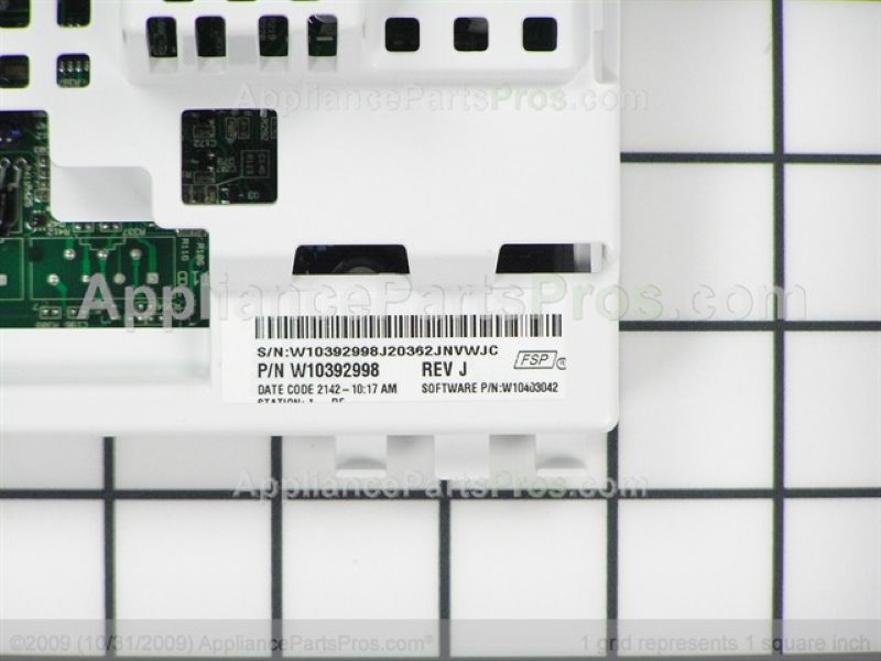 W10392998 Electronic Control Board (Main Console), 1 Pack | Genuine ...