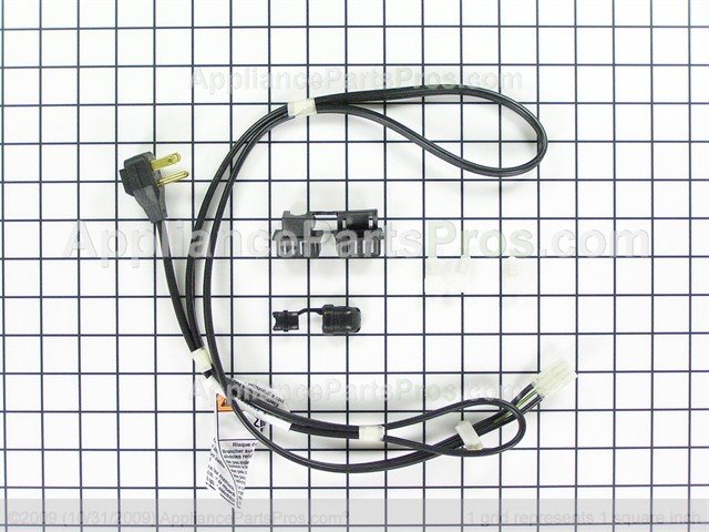 W10820044 Power Cord (With Strain Relief) | Genuine Whirlpool OEM In Stock