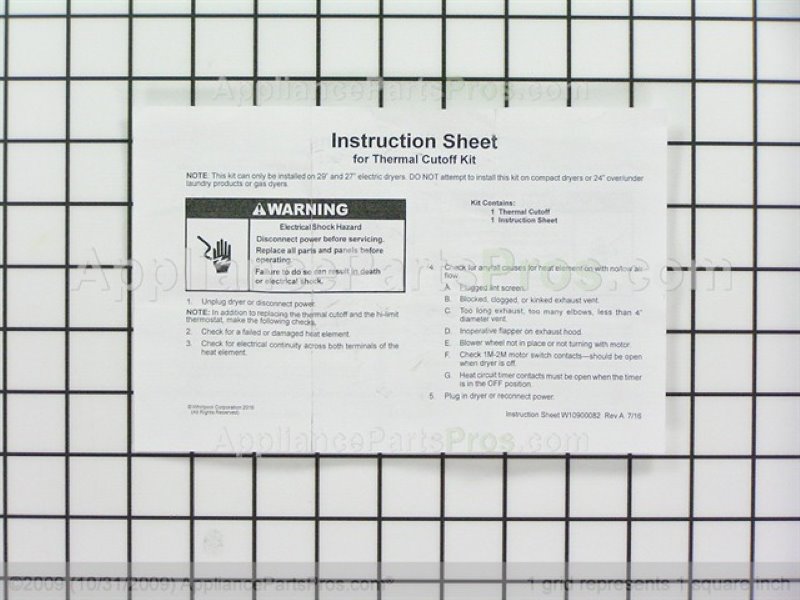 W10900067 Cut-Off Terminal | Genuine Whirlpool OEM In Stock