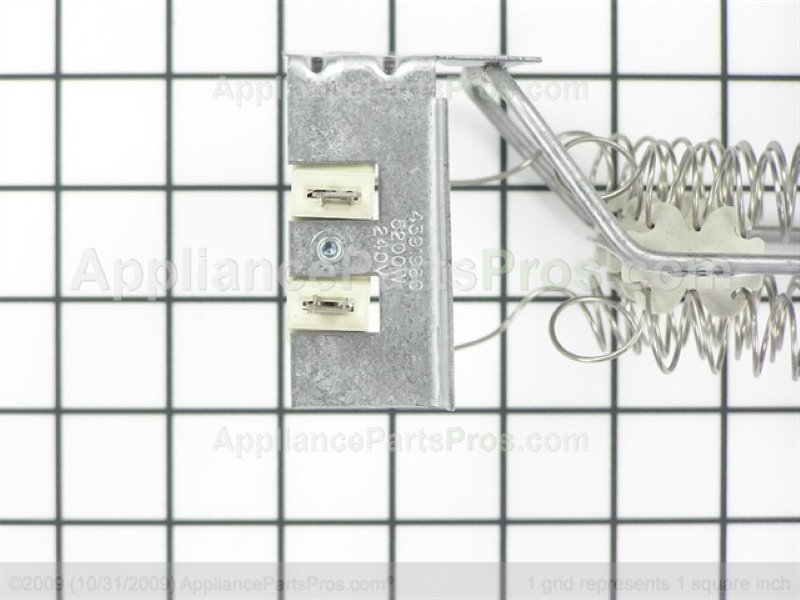 WP4391960 Dryer Heating Element | Genuine Whirlpool OEM In Stock