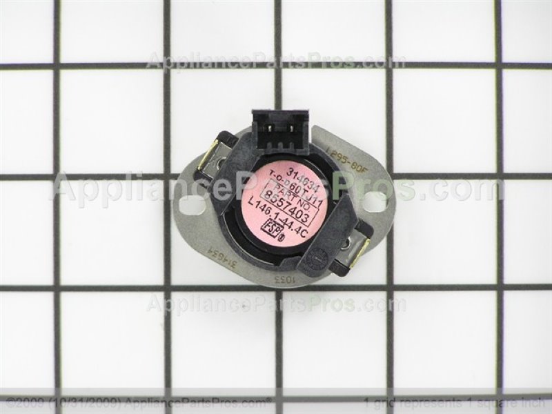 WP8557403 Dryer Thermostat | Genuine Whirlpool OEM In Stock