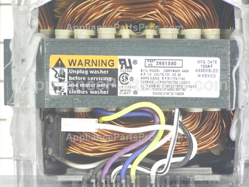 WP661600 Direct Drive Washer Motor | Genuine Whirlpool OEM In Stock