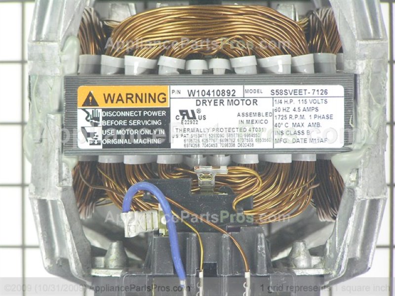 W10410999 Drive Motor | Genuine Whirlpool OEM In Stock