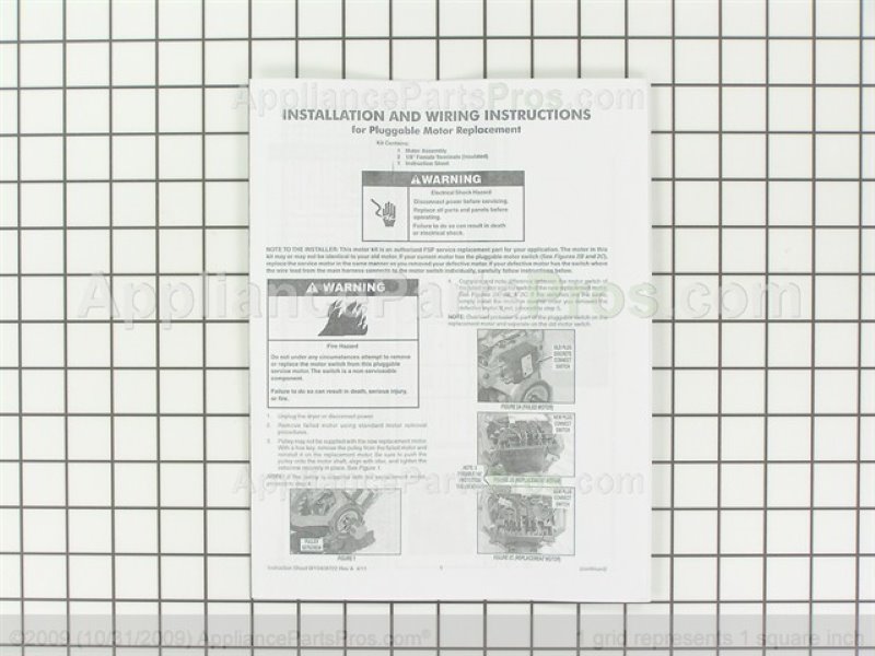 W10410999 Drive Motor | Genuine Whirlpool OEM In Stock