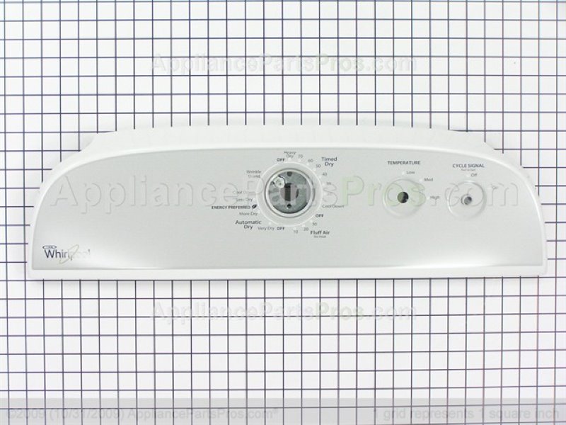 W10860906 Control Panel (Fascia) | Genuine Whirlpool OEM In Stock