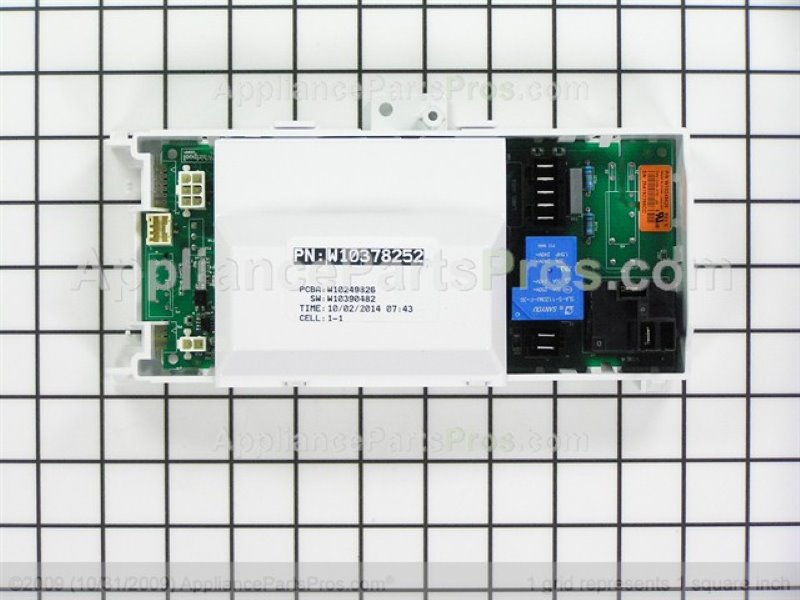 WPW10378252 Electronic Control Board (Central Control Unit) | Genuine ...